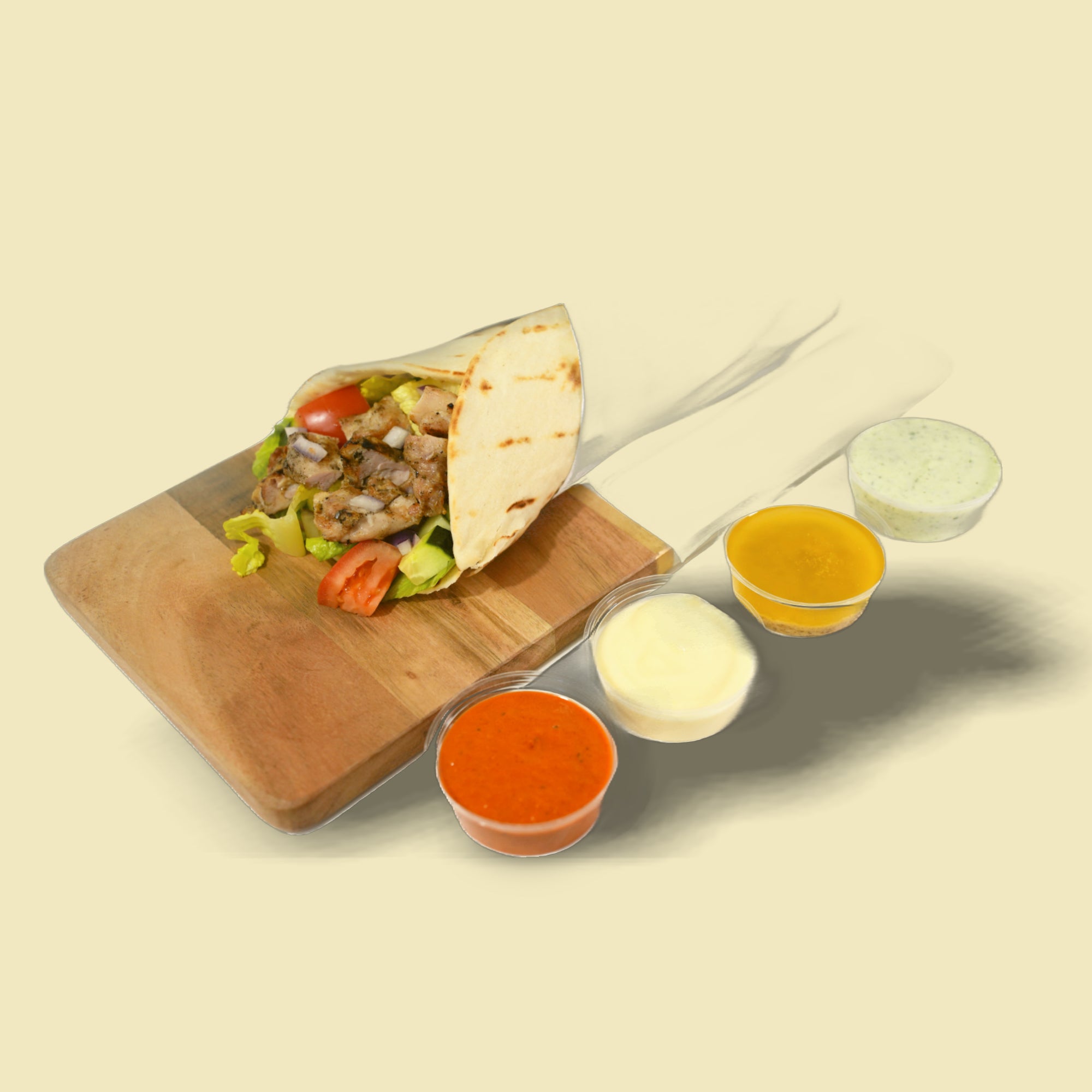 Lemon Herb Chicken Wrap | Hungry Zus